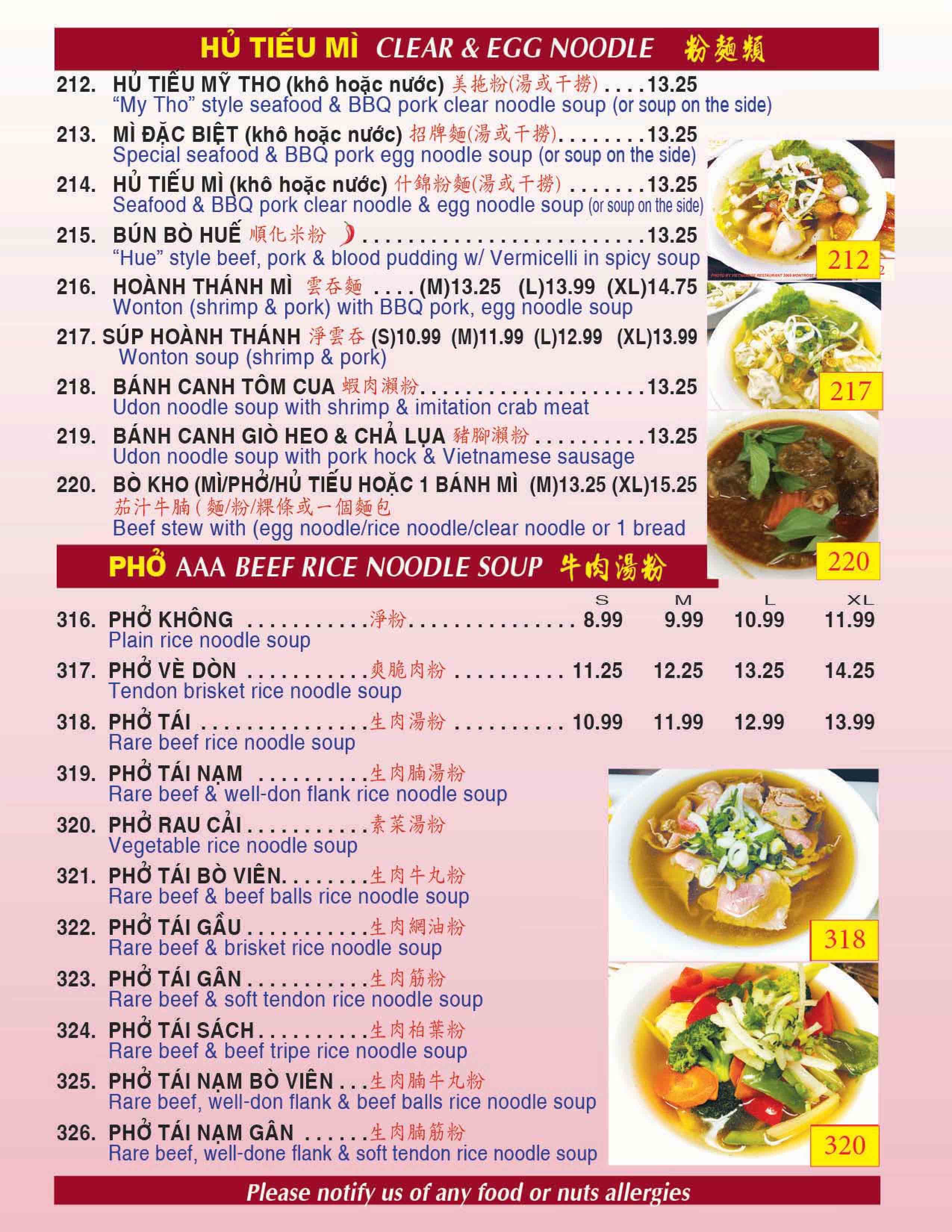 ORIGINAL MENU