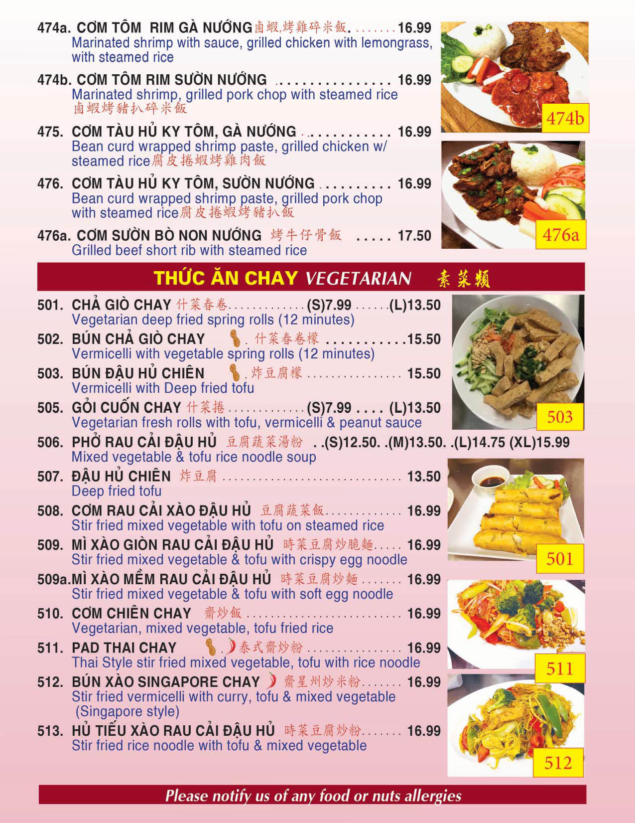 ORIGINAL MENU